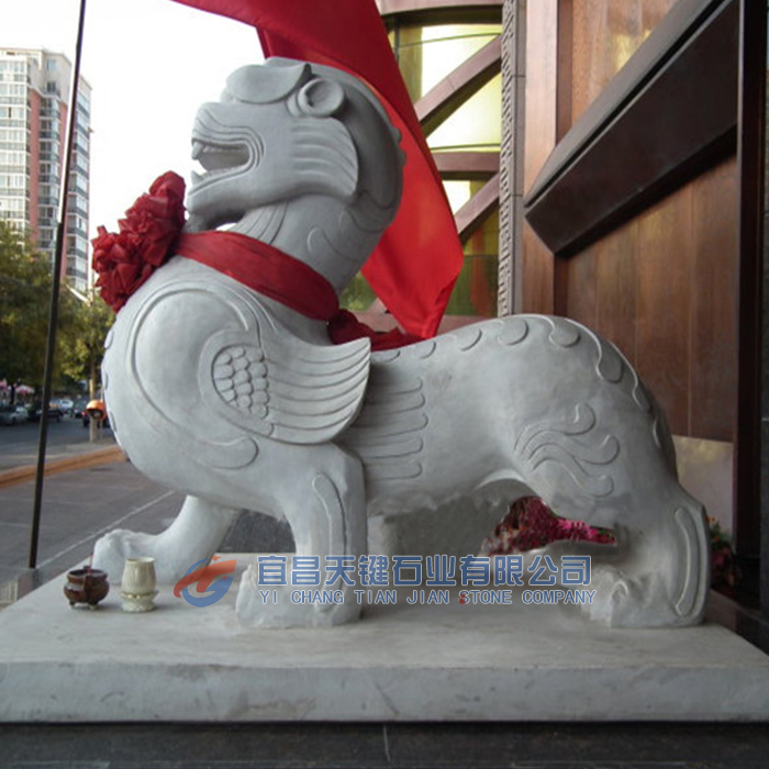 汉白玉貔貅07 宜昌天键石业有限公司官网湖北石雕厂家